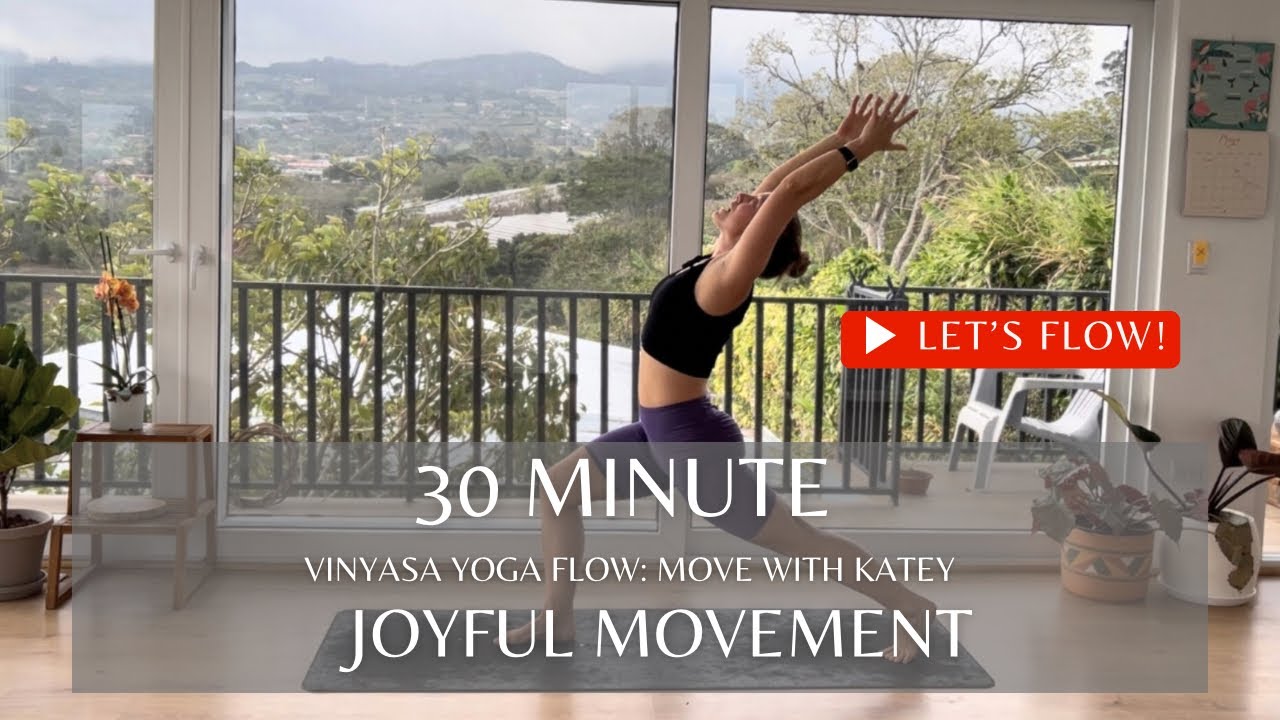 30 Minute Vinyasa Yoga Flow • Move with Joy - YouTube