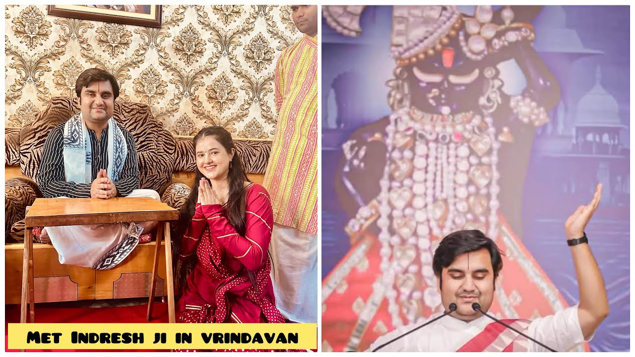 I Met Indresh Ji & Shri Girdhar Laal Ji In Vrindavan| Lunch at ...