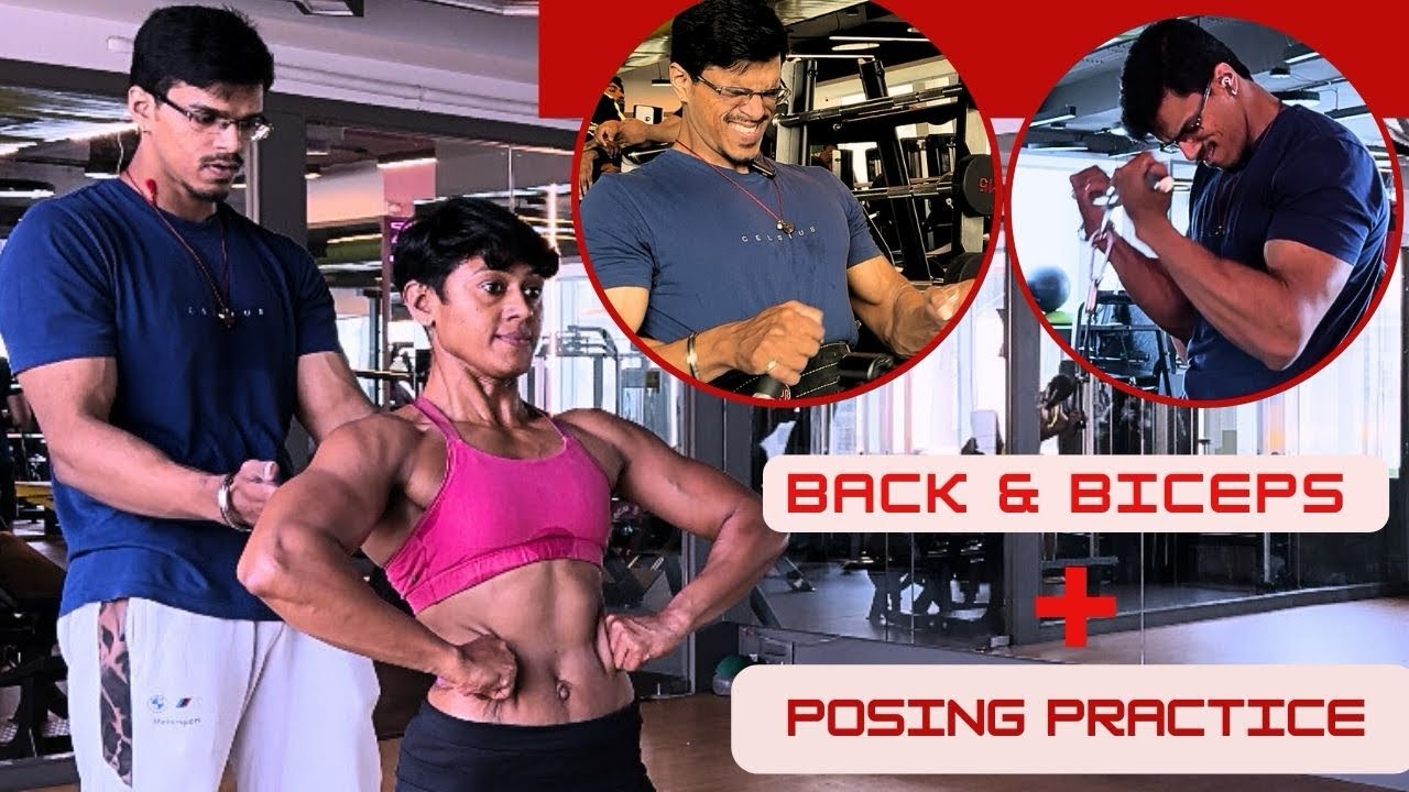 BACK + BICEPS | POSING PRACTICE WITH RAJASHRI Ma’am (#femalebodybuilder) | Hindi/Marathi - YouTube