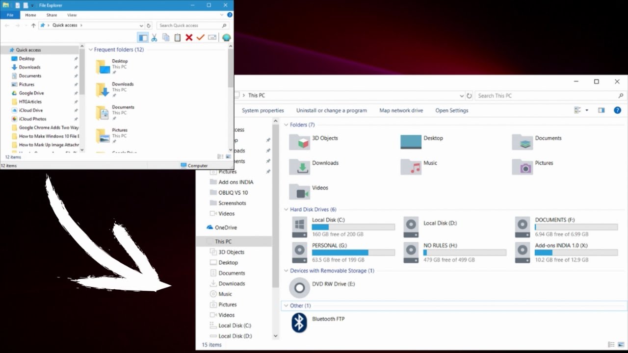 NEW WINDOWS 10 FILE EXPLORER LOOK | #Add-ons INDIA - YouTube