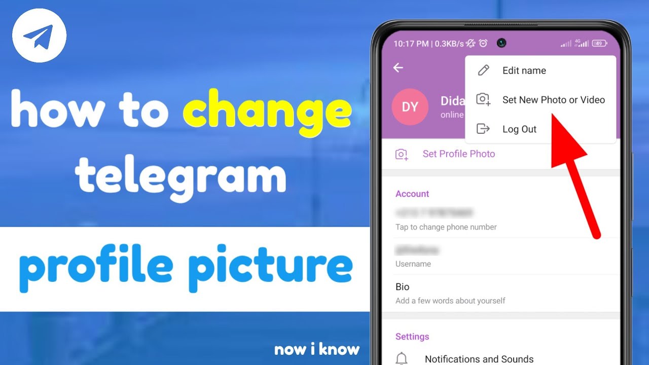 How to Change Profile Picture on Telegram 2023 - YouTube