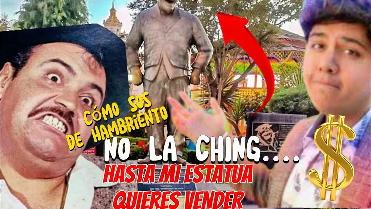 EL HAMBRIENTO Nieto de Capulina está vendiendo todo, hasta la estatua ...