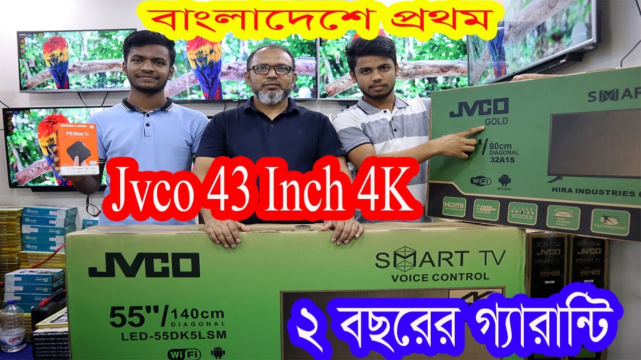 Jvco 43 Inch 4K Resolution Voice Control Led Tv - YouTube