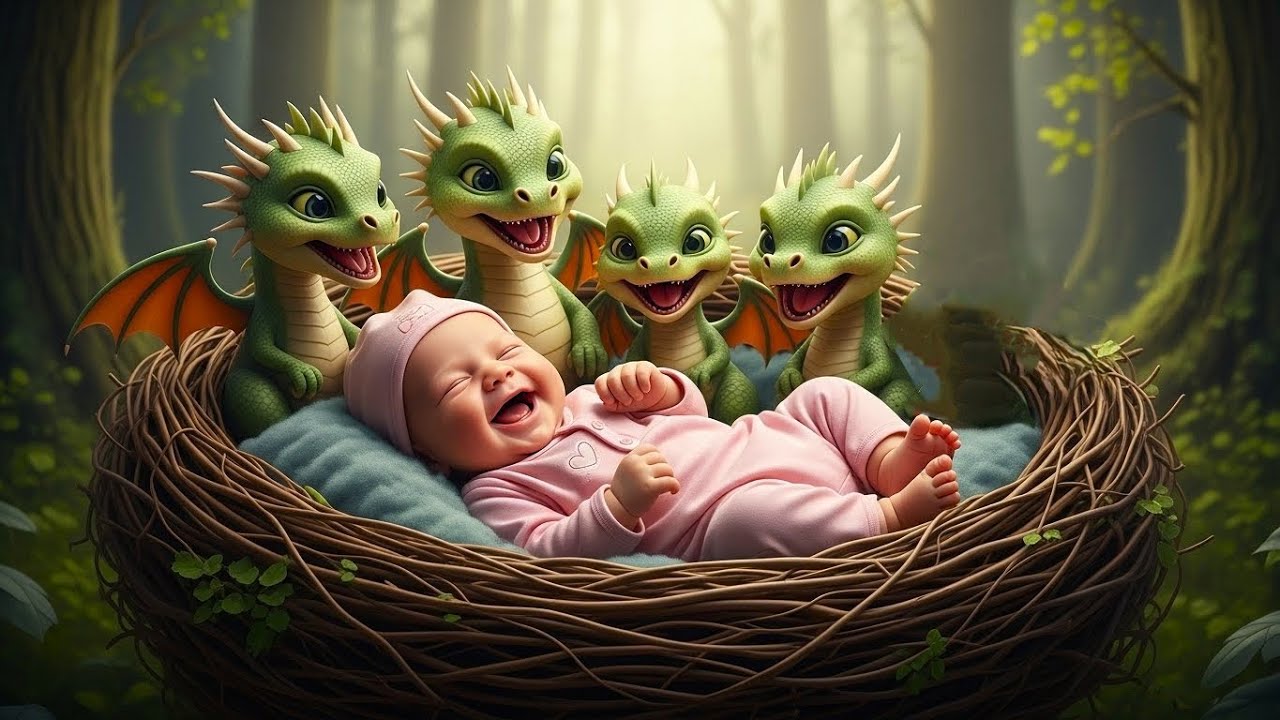 A Human Infant Spent the Night with Four Albino Dragon Babies—His ...