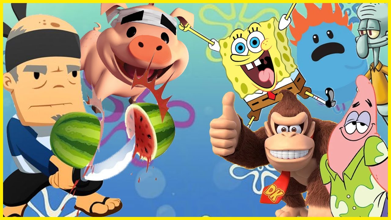 Fruit Ninja - SPONGE Meme Mix - YouTube