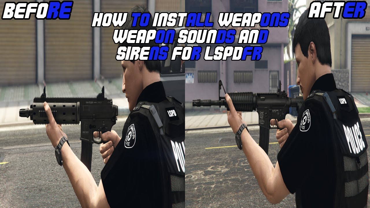 How To Install Weapons, Weapon Sounds and Sirens For LSPDFR (2020 ...