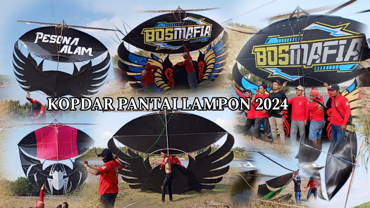 Layangan BiG SIZE Kopdar Pelayang Banyuwangi di Pantai Lampon - YouTube