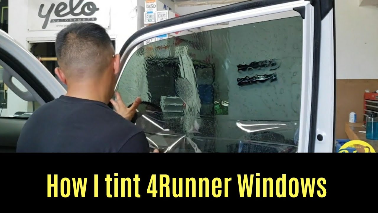 4Runner window tint - How to - YouTube