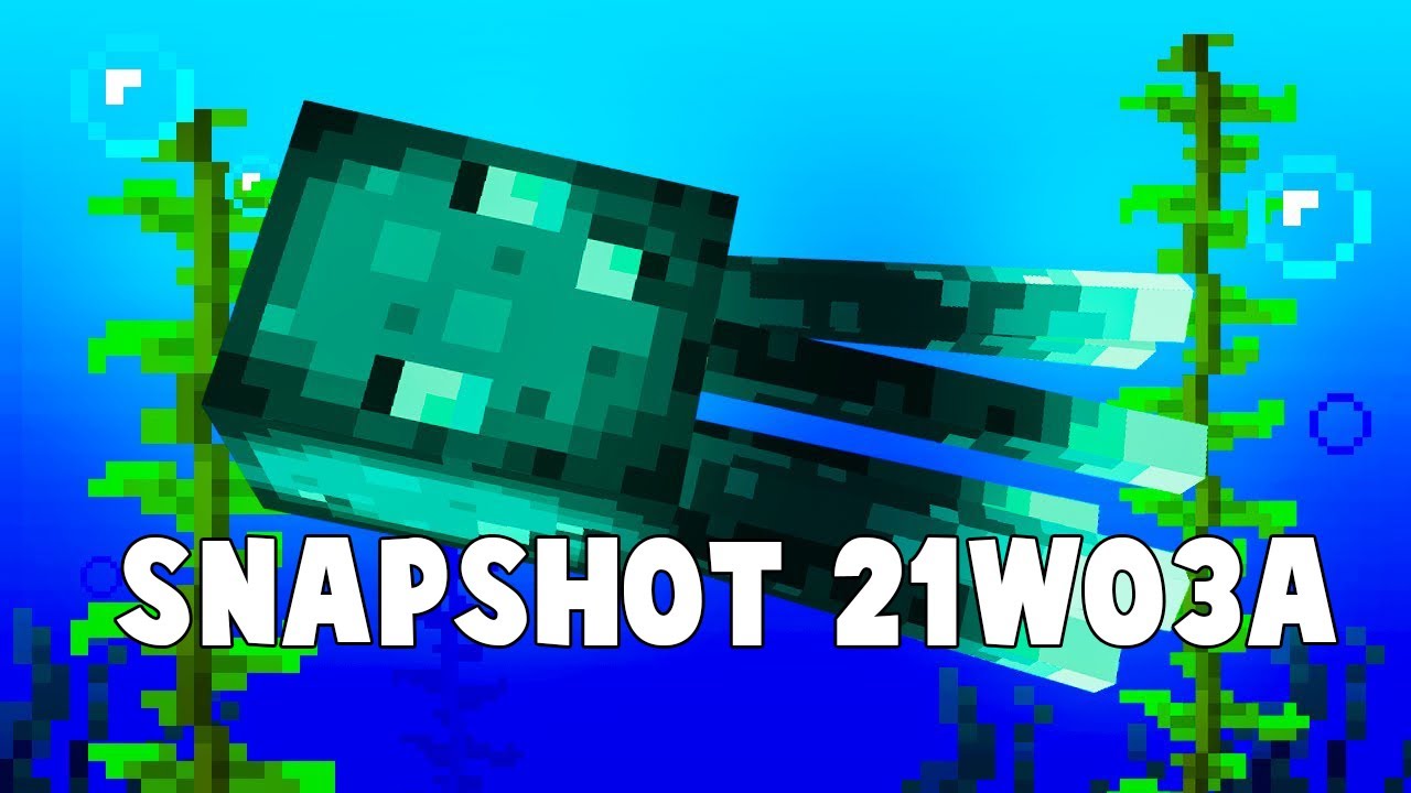 MINECRAFT SNAPSHOT 21W03A | GLOW SQUID Y GLOW LICHEN - YouTube