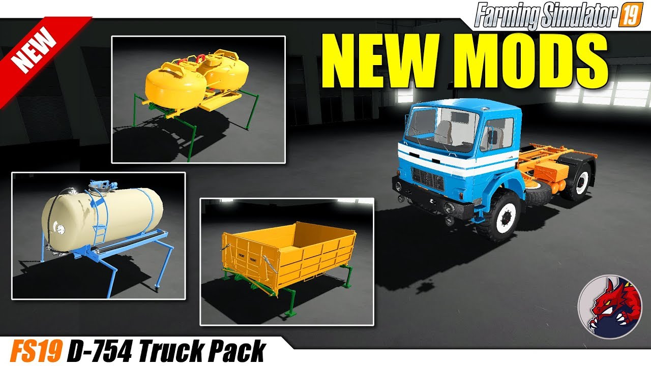 FS19 | D-754 Truck Pack - review - YouTube