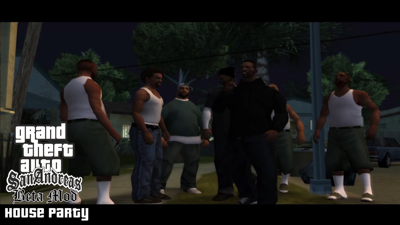 GTA San Andreas (Beta Mod) - House Party - YouTube