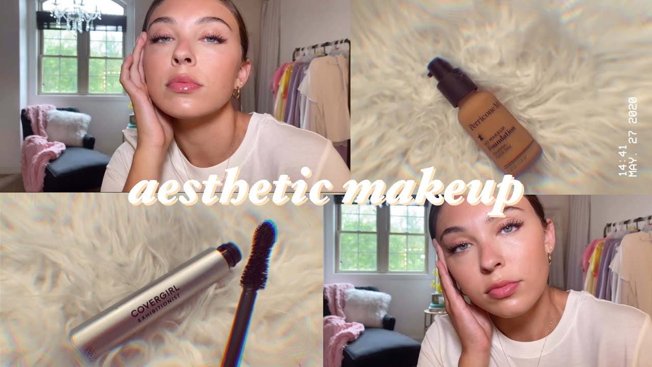 an aesthetically pleasing makeup tutorial - YouTube