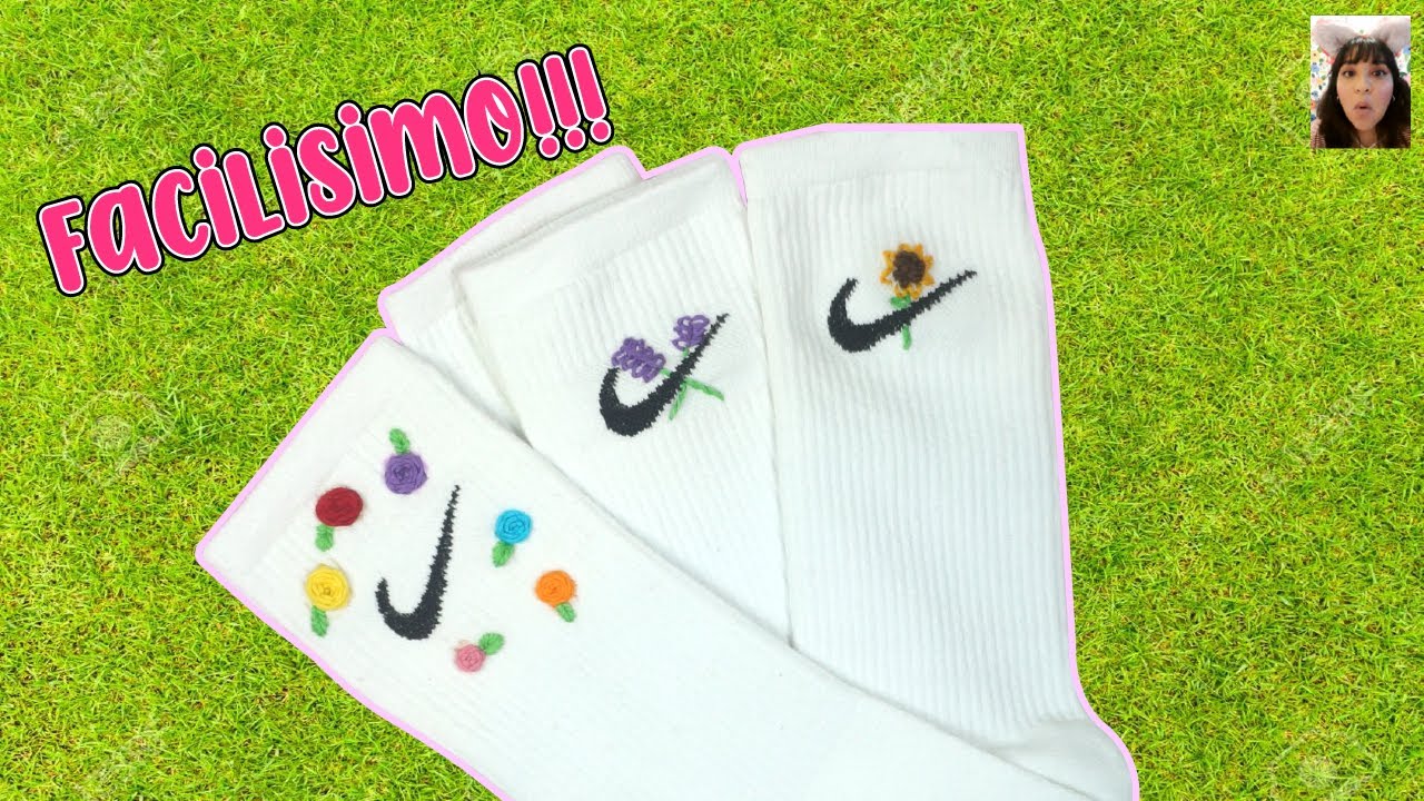 Borda Tus Calcetas Te Sorprenderas lo Facil Que Es | Calcetas Bordadas ...
