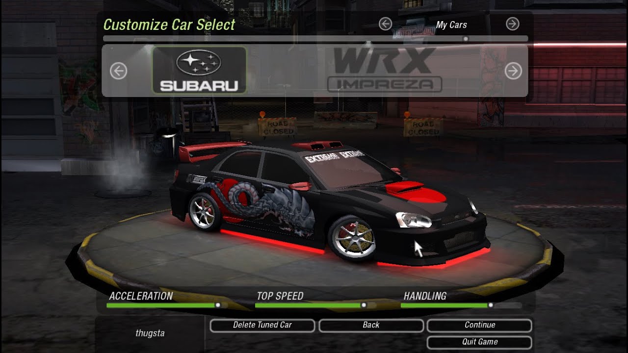 NFS Underground 2 | Subaru Impreza Tuning | 2004 - YouTube