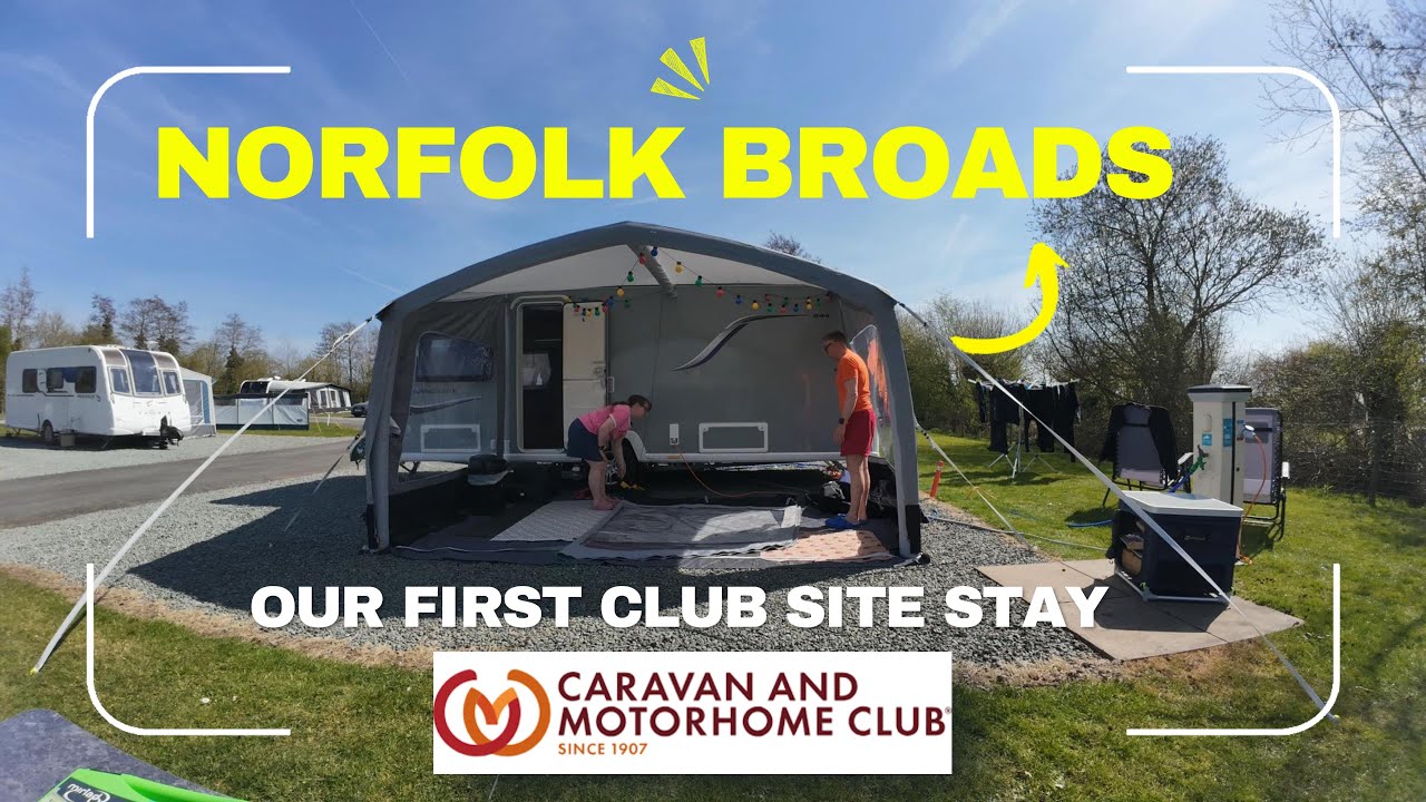 Our First Ever Caravan & Motorhome Club Stay - YouTube