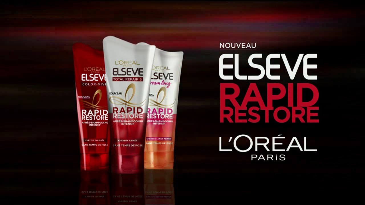 Elseve Rapid Restore "après shampoing intensif" - Publicité - YouTube