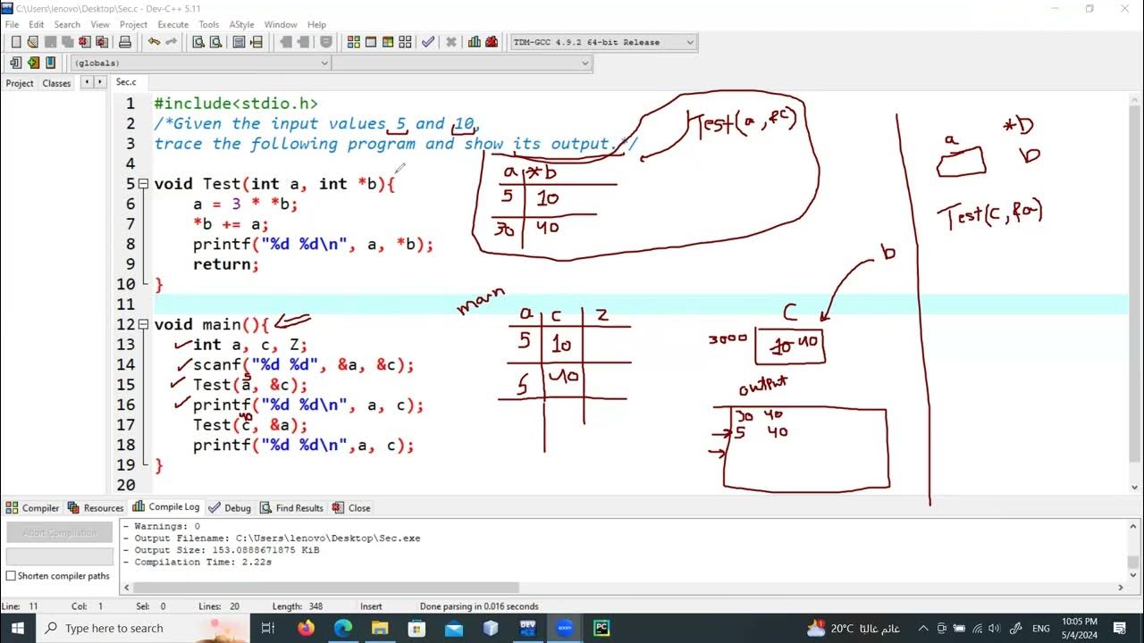 3. Call by Reference VS Call by Value - Trace - YouTube