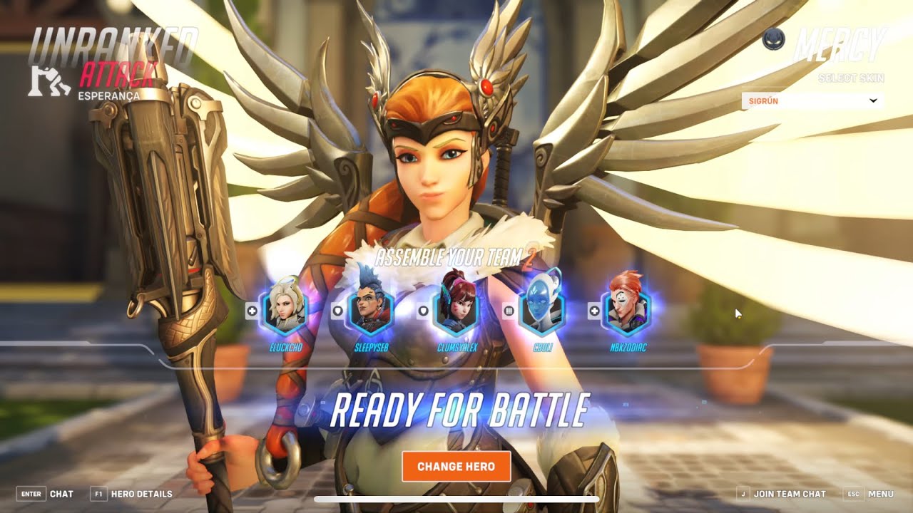 SCREAMING AS MERCY IN OVERWATCH - YouTube