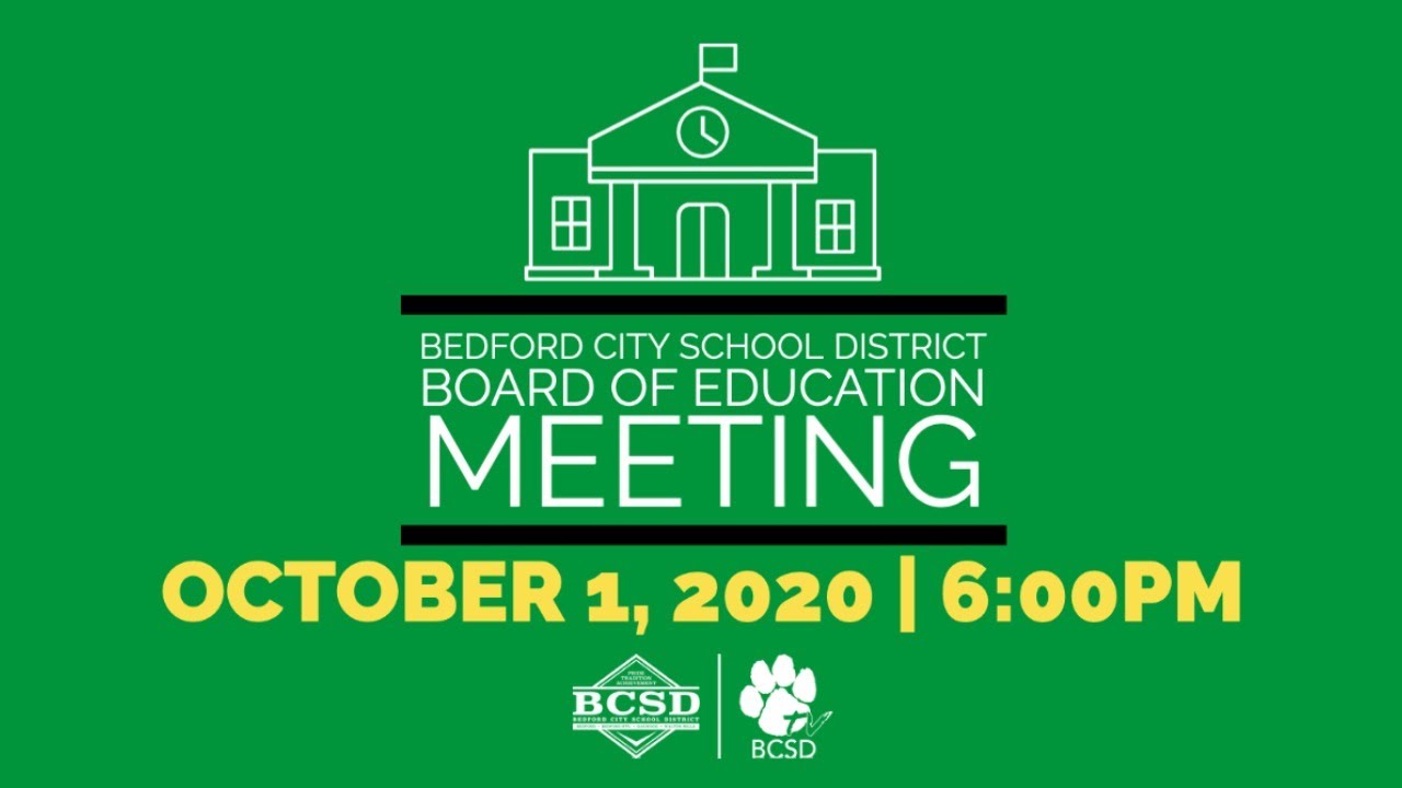 BCSD | 10/1/2020 BOE Regular Meeting - YouTube