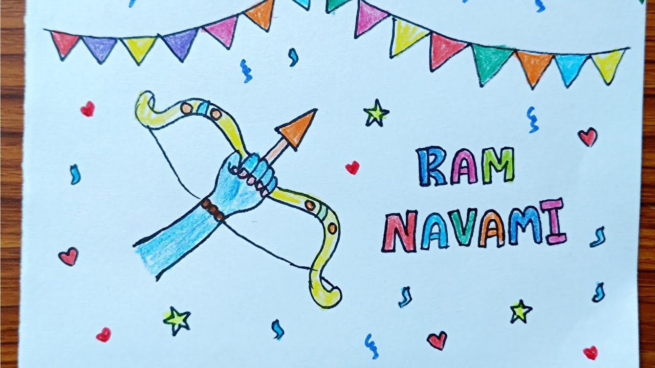 Ram navami special drawing easy || Sri ramnavami drawing - YouTube