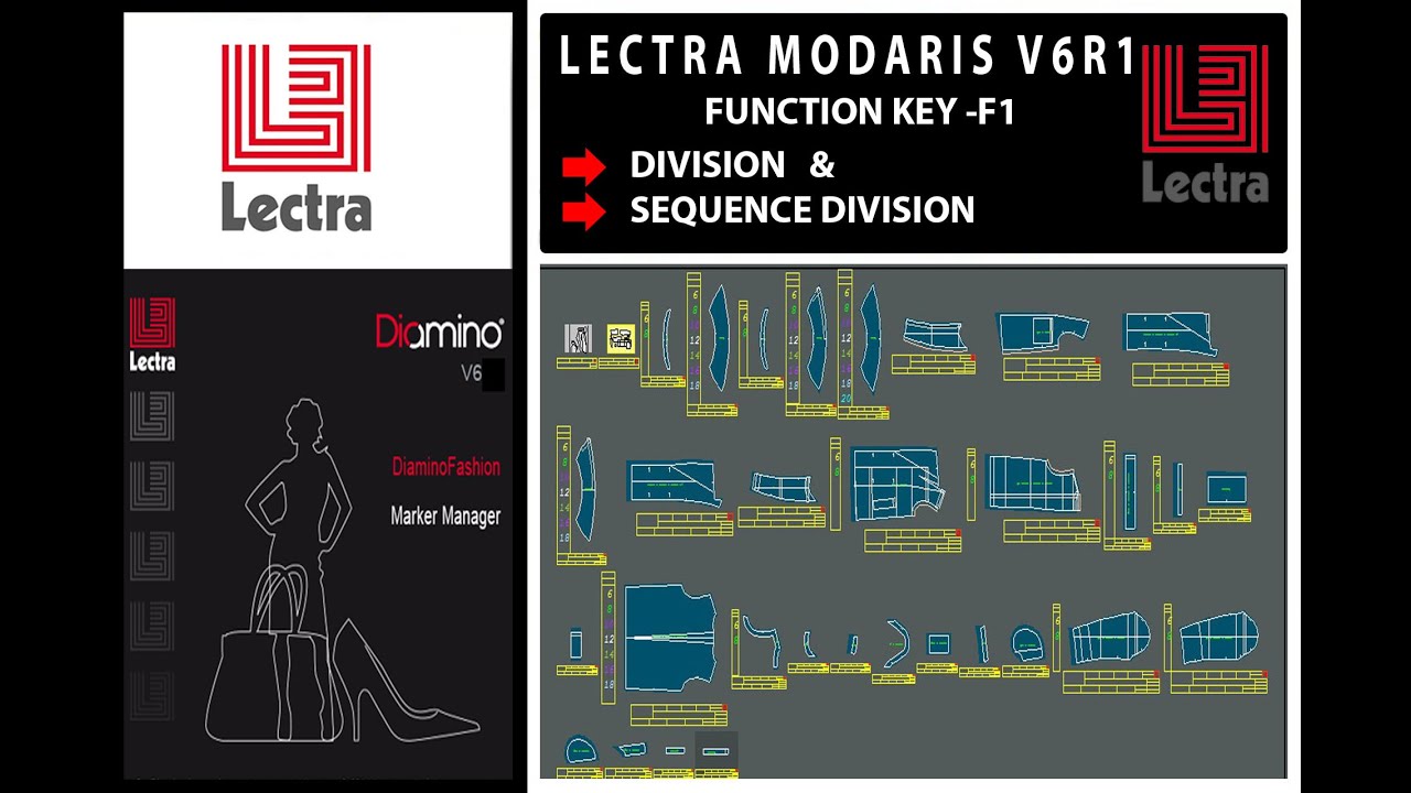 Lectra Modaris V6R1 Division and Sequence Division - YouTube