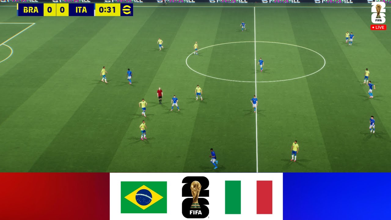 LIVE: Brazil vs Italy | FIFA U-17 World Cup 2025 | eFootball 2026 Full ...