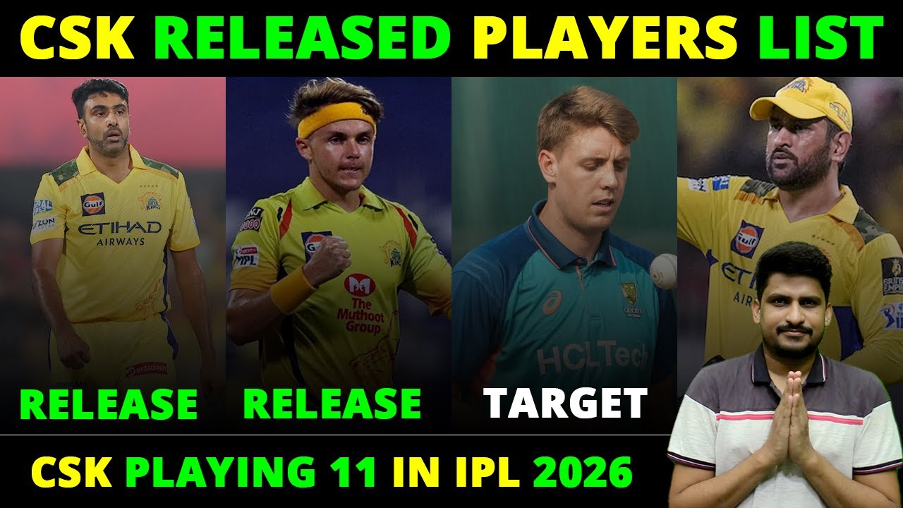 CSK Released Players List After IPL 2025 | CSK Strongest Playing XI for ...