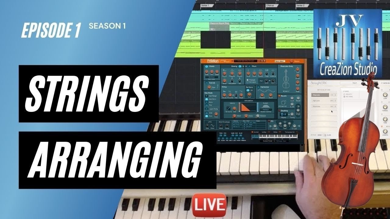 Arranging strings with StringWerk and Friktion from Reason rack ...