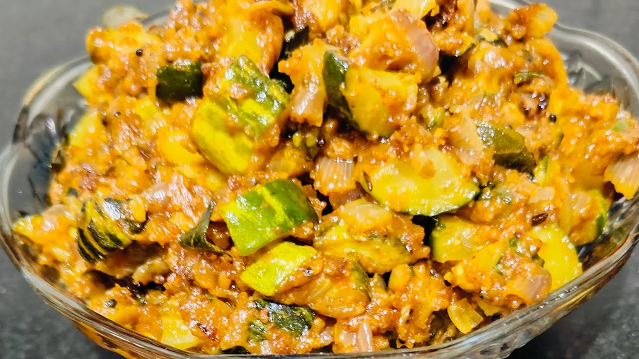cucumber 🥒 dry palya (sabji) - YouTube