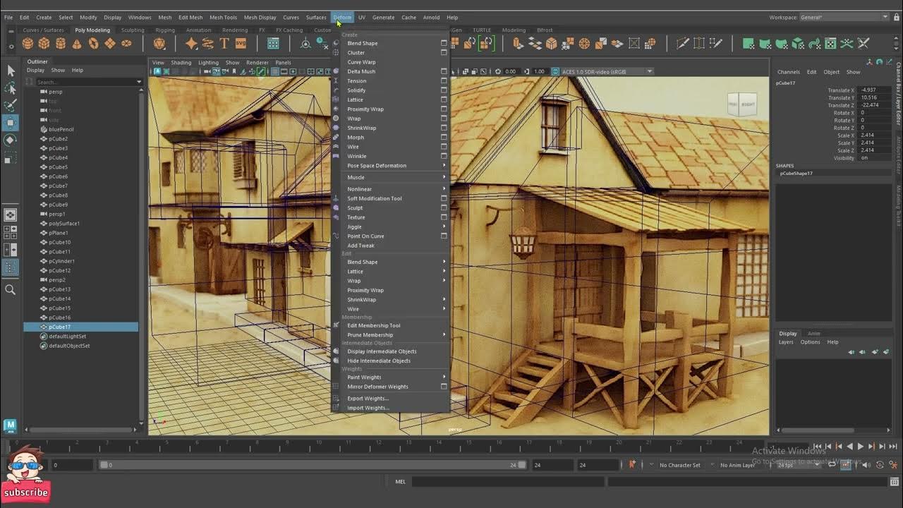 CAMERA MATCH FOR BACKGROUND MODELING || MAYA BG MODELING TUTORIAL || HINDI & URDU || PART - 2 ...
