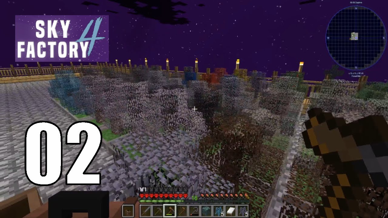 Sky Factory 4 E02 - So Many Trees! | HARDCORE - YouTube