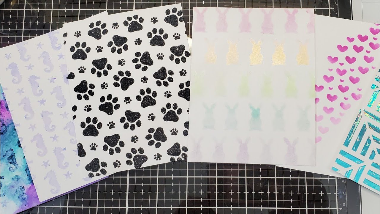 6 mediums to use in stencils - YouTube