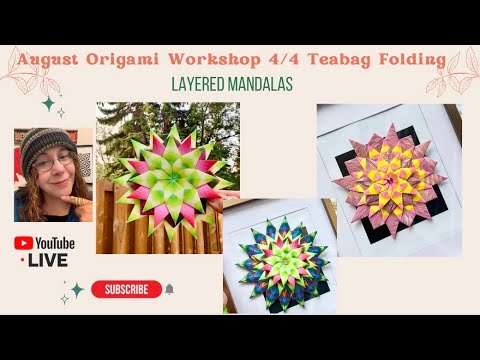August Workshop: Layered Mandalas 1 and 2 - YouTube