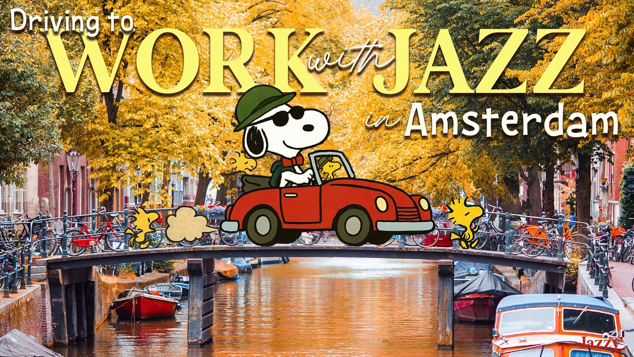 Drive to Work with Snoopy 🚗| Smooth Work Jazz to Boost Your Focus by ...