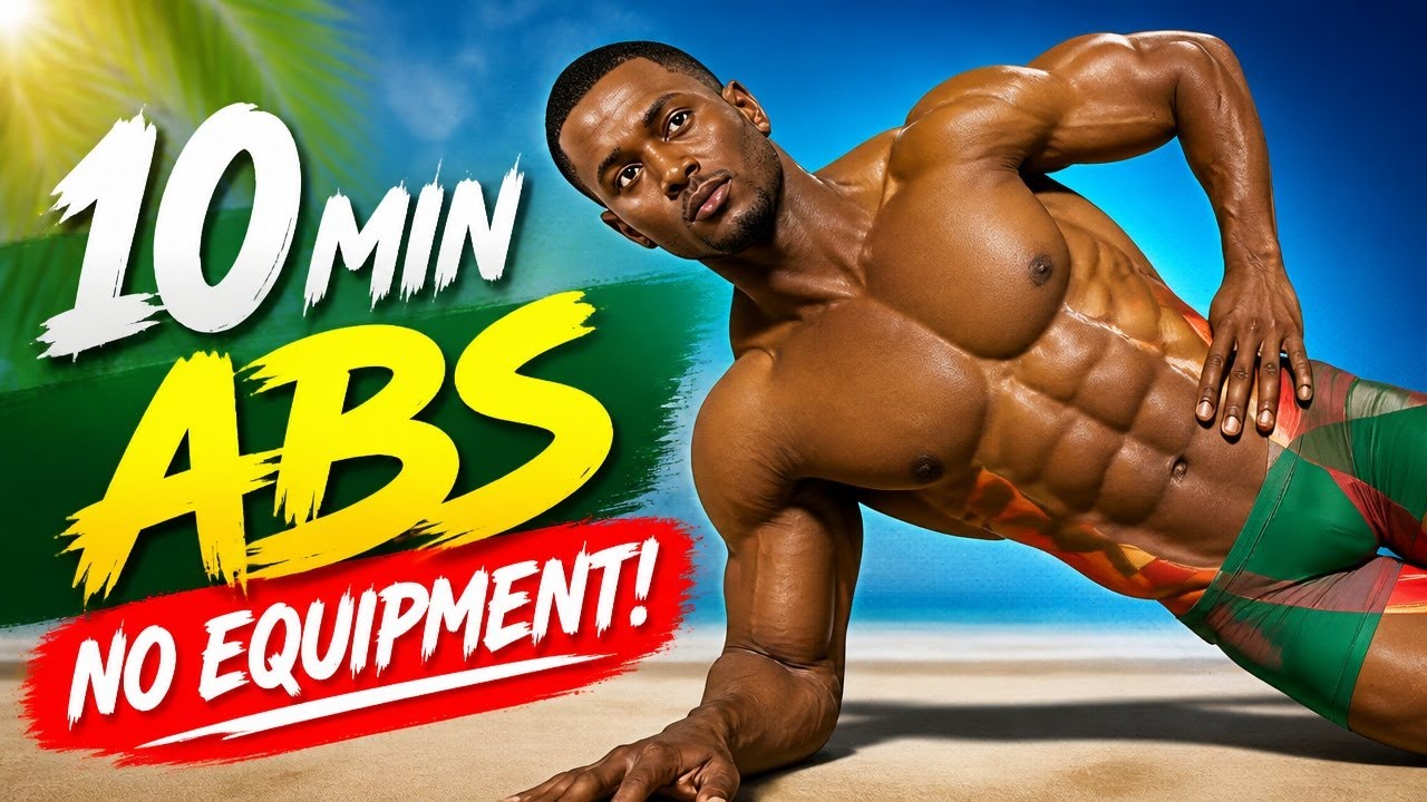 10 Min Summer Abs Challenge No Equipment Needed - YouTube
