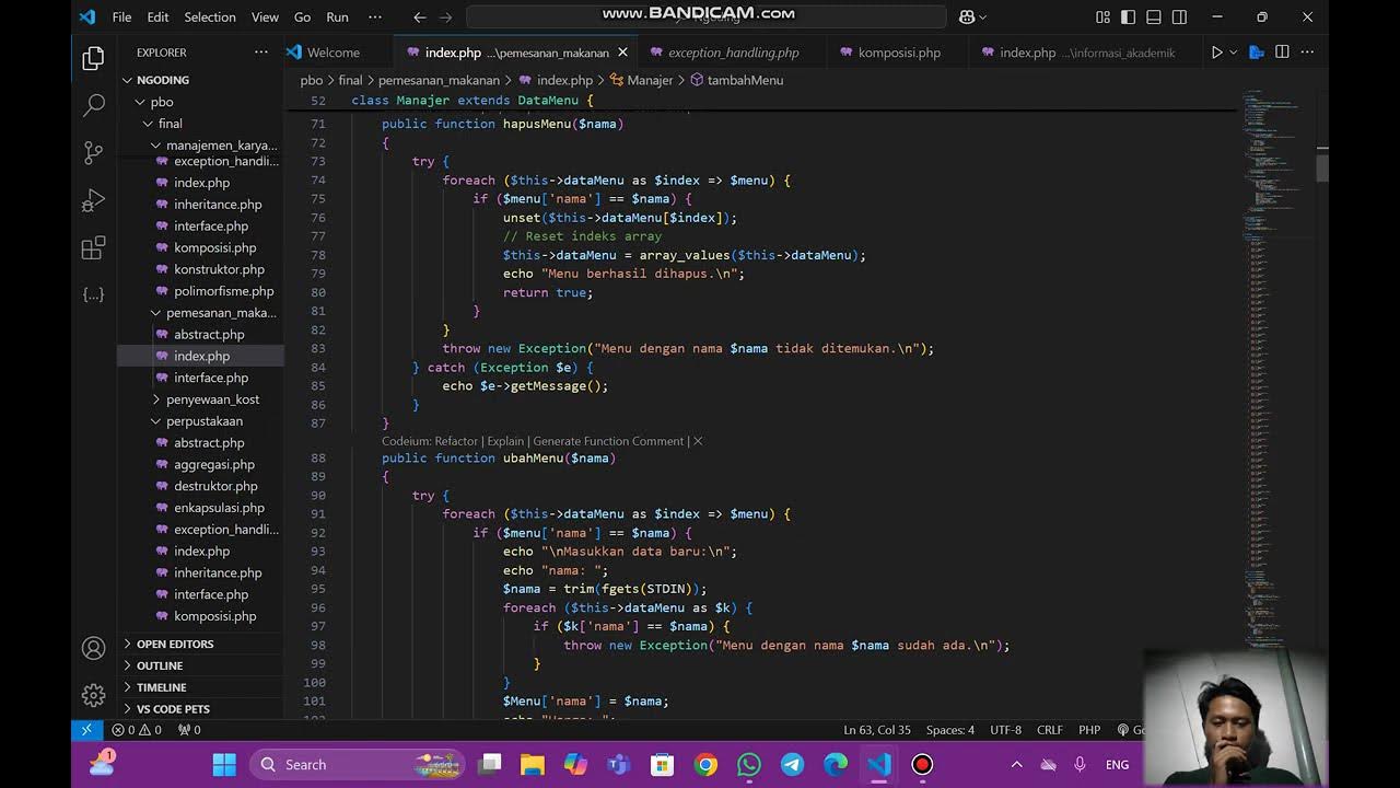 Tugas Final Pemrograman Berorientasi Objek - YouTube