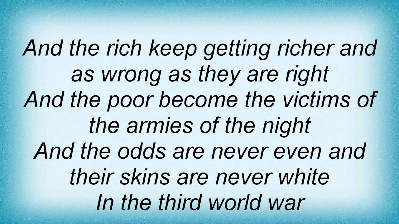Kris Kristofferson - Third World War Lyrics - YouTube