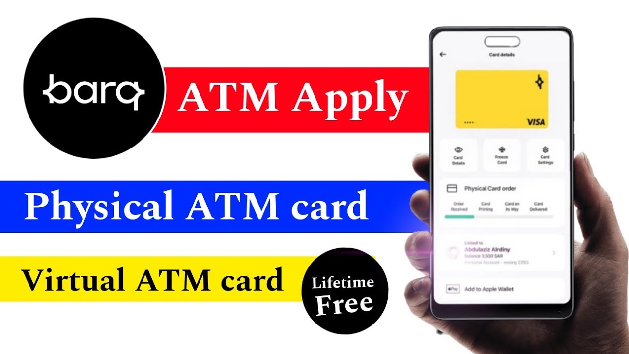 Barq app Apply physical ATM card | how to apply barq app virtual atm ...