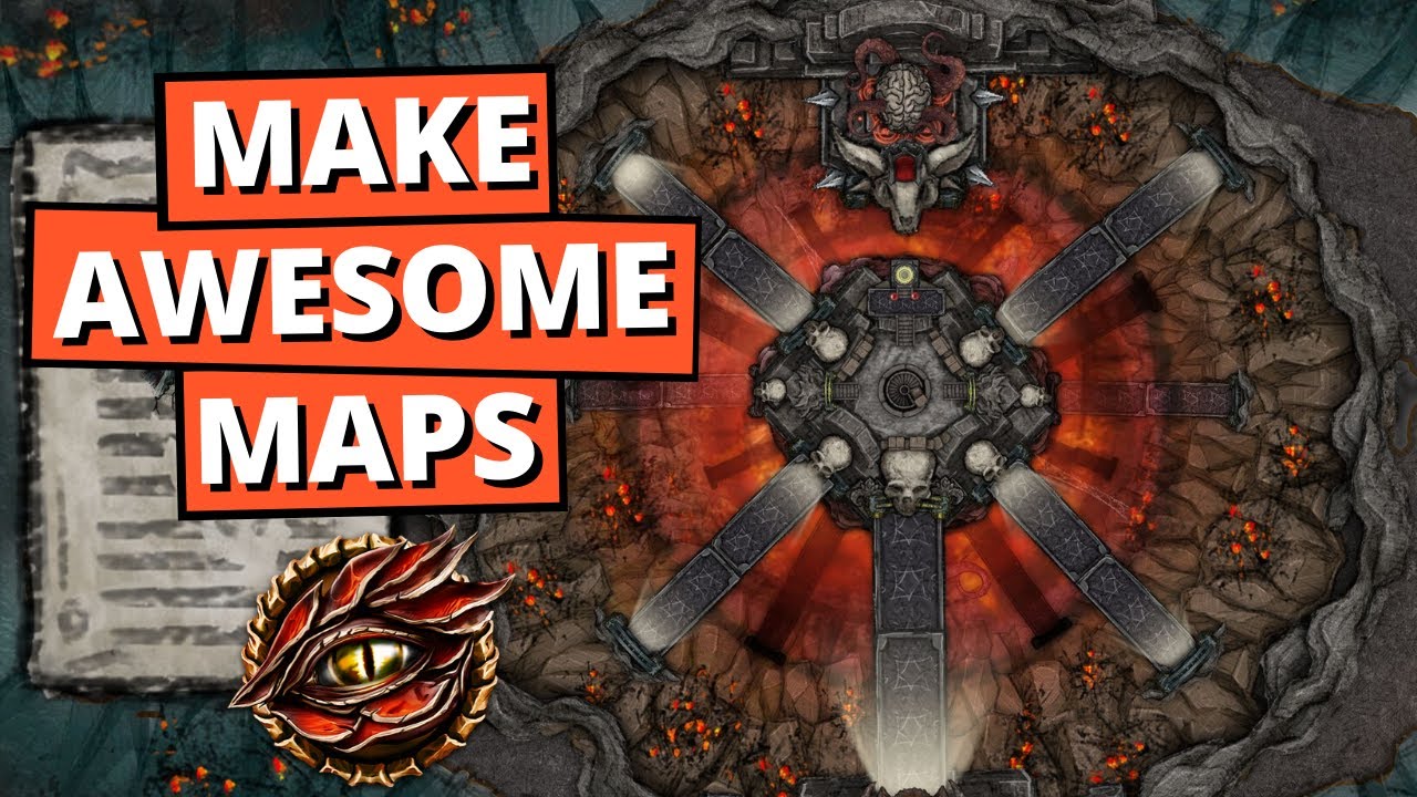 How to create BATTLE MAPS in INKARNATE for Dungeons and Dragons - YouTube