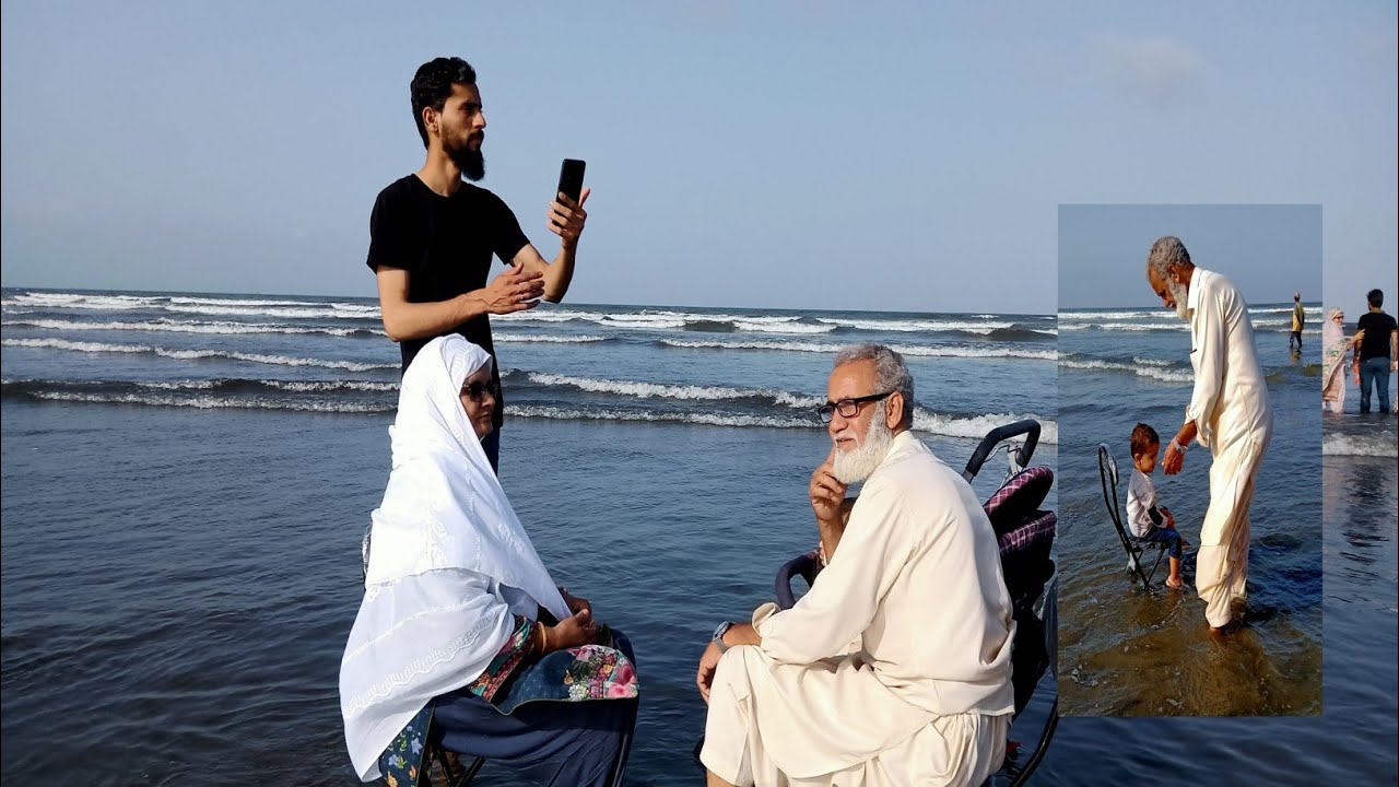 S.V.O.Beach Karachi |Clifton Beach|sahil samander|dadi ma|zayan gujjar ...