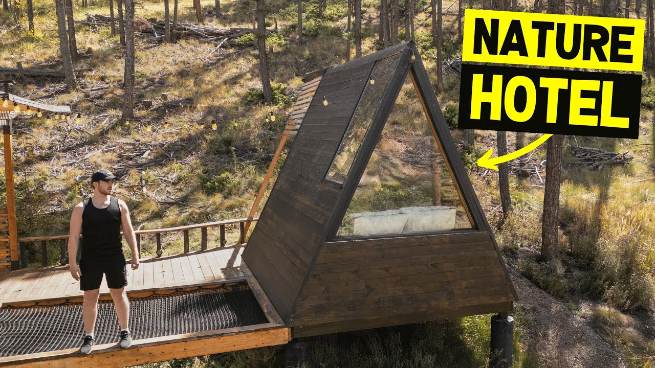 NATURE HOTEL w/ A-FRAME CABINS & TINY HOMES on 35 Acres! (Full Tour ...