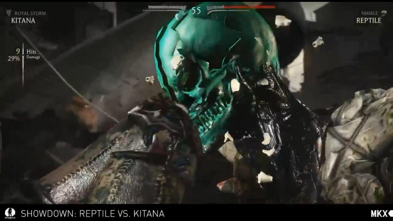 Mortal Kombat X Reptile vs Kitana Gameplay - Kitana X-Ray + Reptile ...