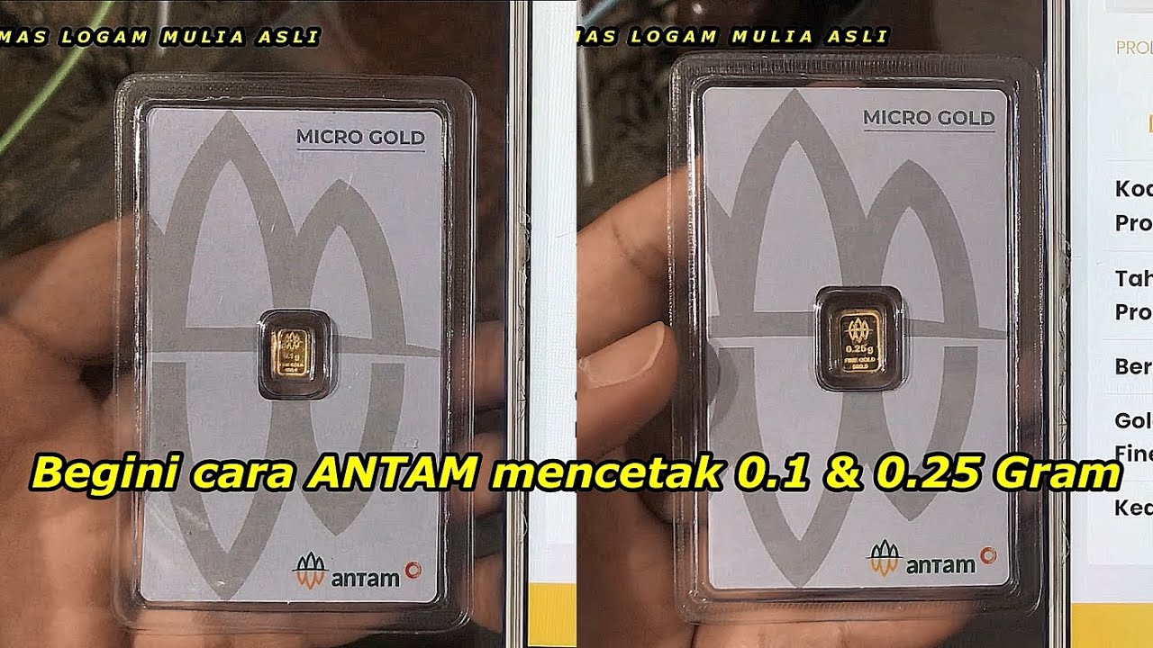 Cara pembuatan EMAS ANTAM 0.1 dan 0.25 Gram KITA (EMASKITA) LOGAM MULIA ...