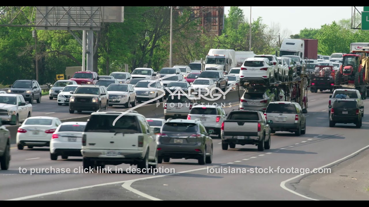 422 Epic traffic jam in baton rouge louisiana stock footage video ...