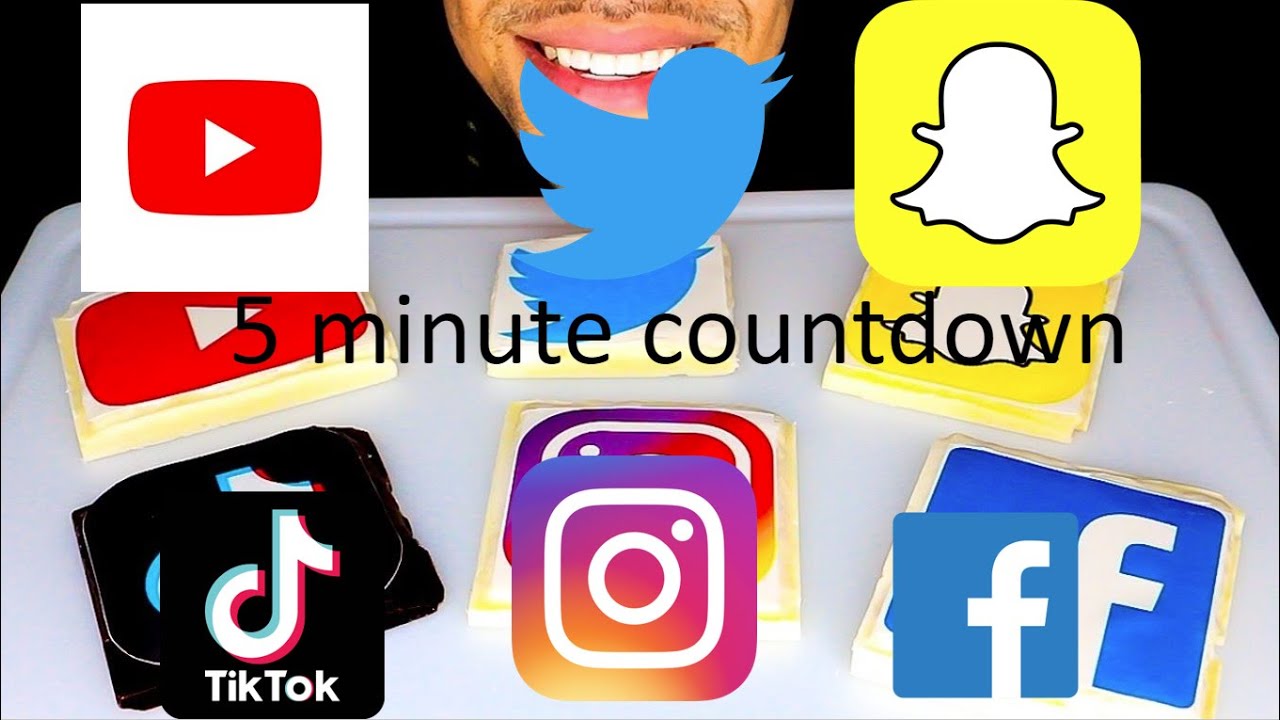 Jerry ASMR Edible Social Media Apps 5 minute countdown - YouTube