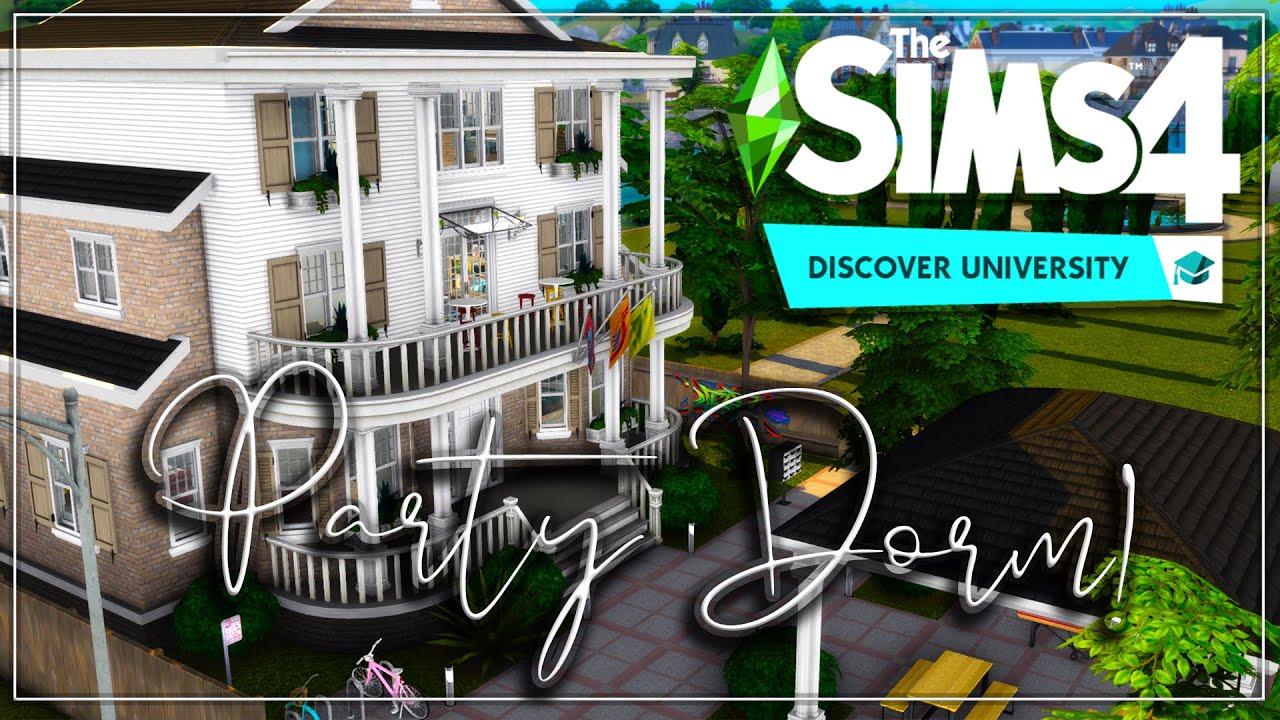 Ultimate Party Dorm 🎉 | The Sims 4 Discover University Builds | CC ...