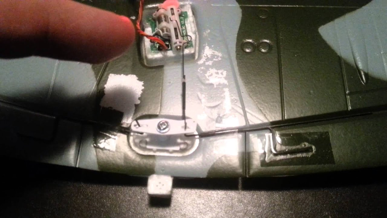 Parkzone UM Spitfire Aileron travel issue... again. - YouTube