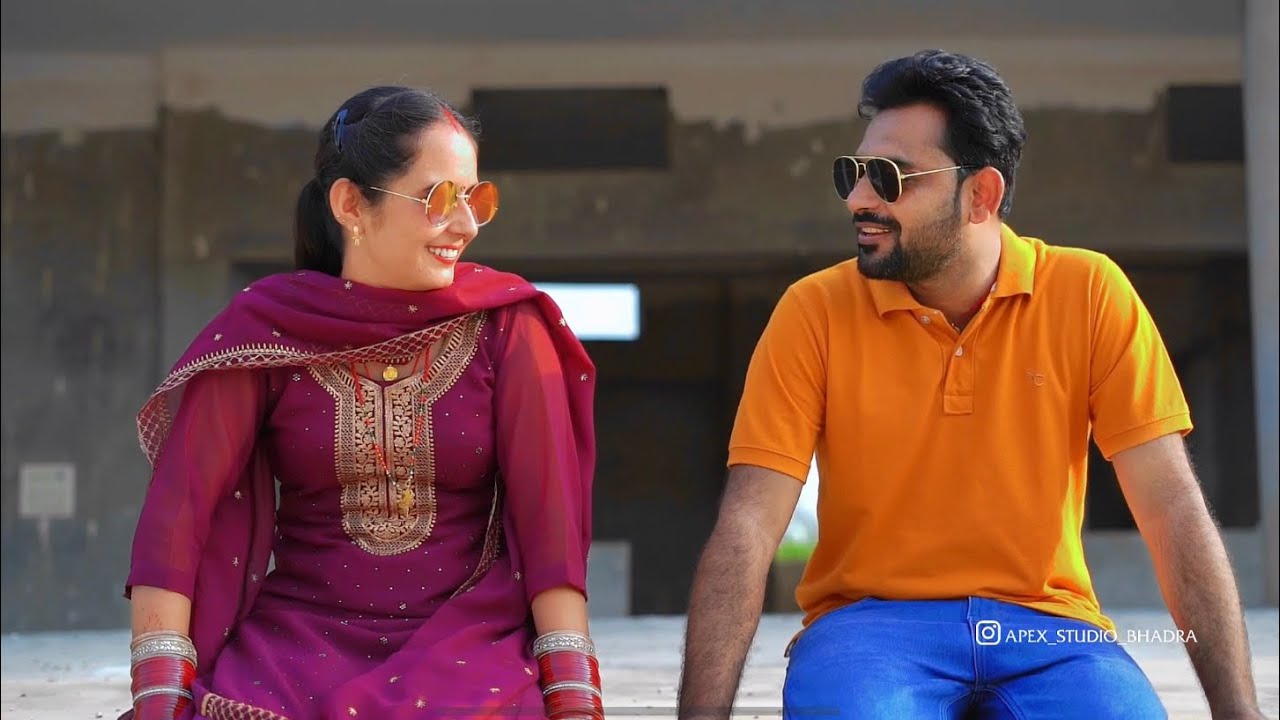 Parmod & Pooja Couple shoot Bhadra || post wedding Video || apex studio ...