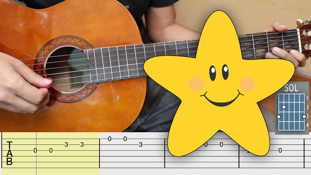 Estrellita Donde Estás / Guitarra Tutorial / Fácil - YouTube