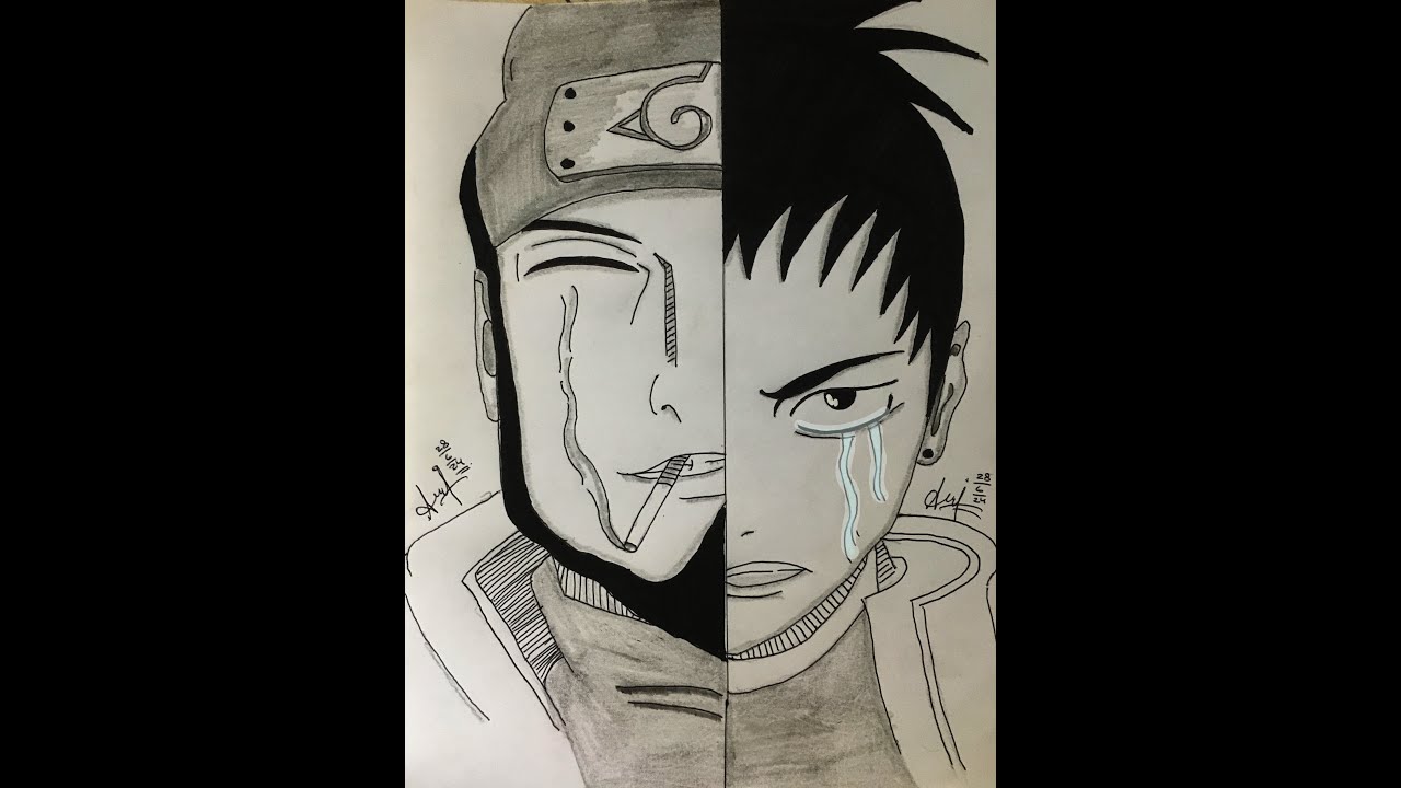 Simple Drawing Asuma /Shikamaru sketch #anime #drawing #artyoutuber # ...